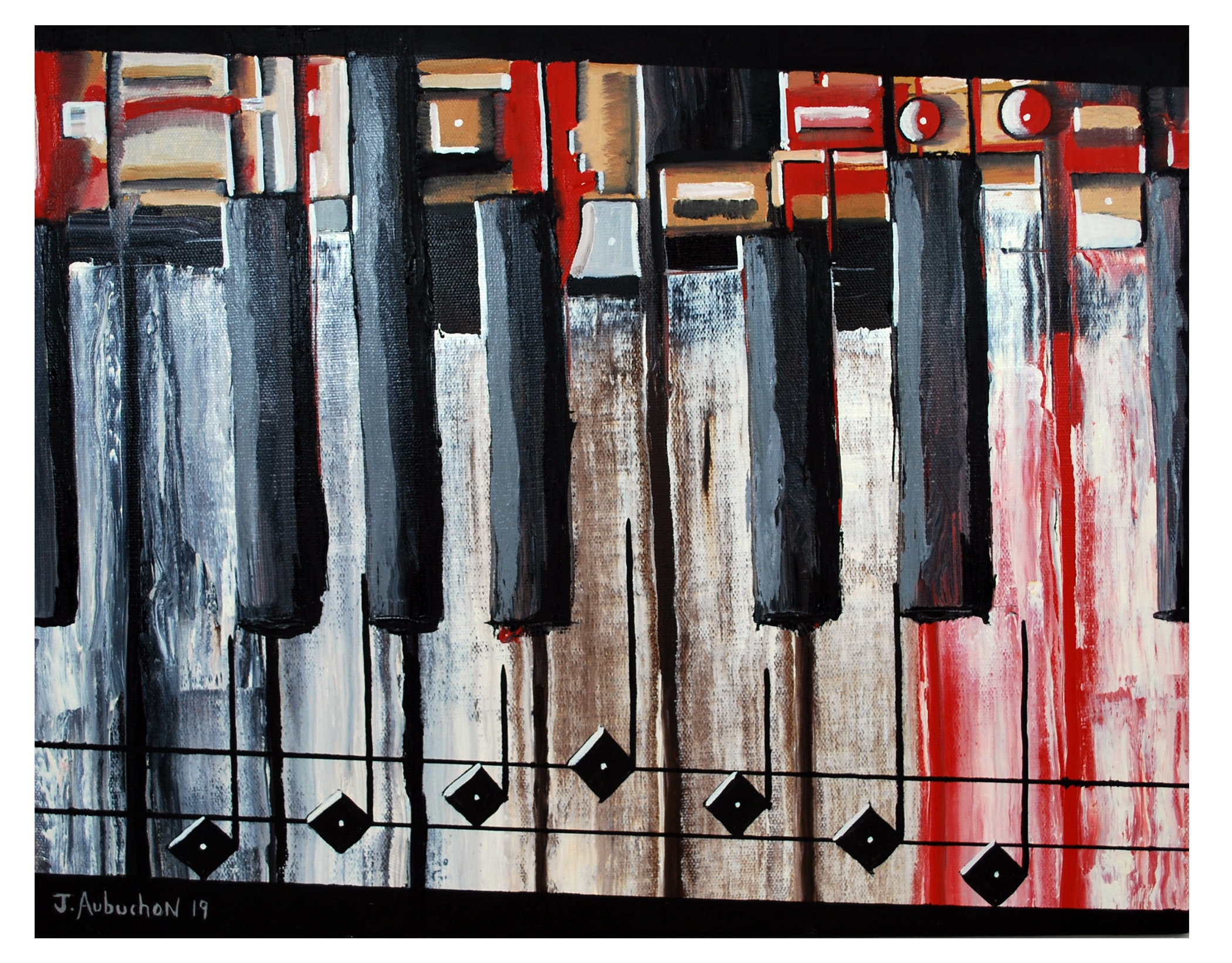 Piano Keys Abstract
