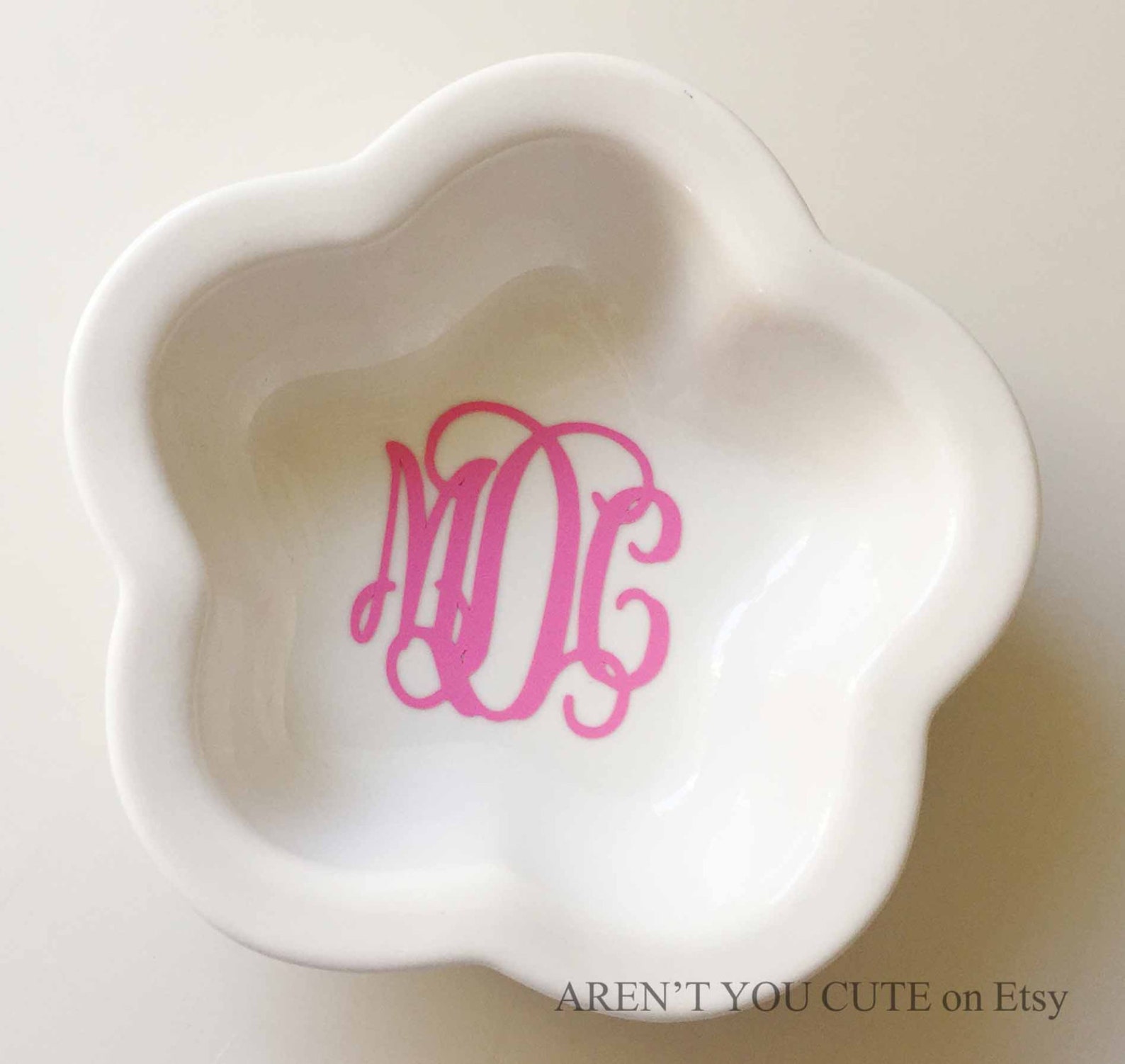 Monogrammed Jewelry Ring Dish - Etsy