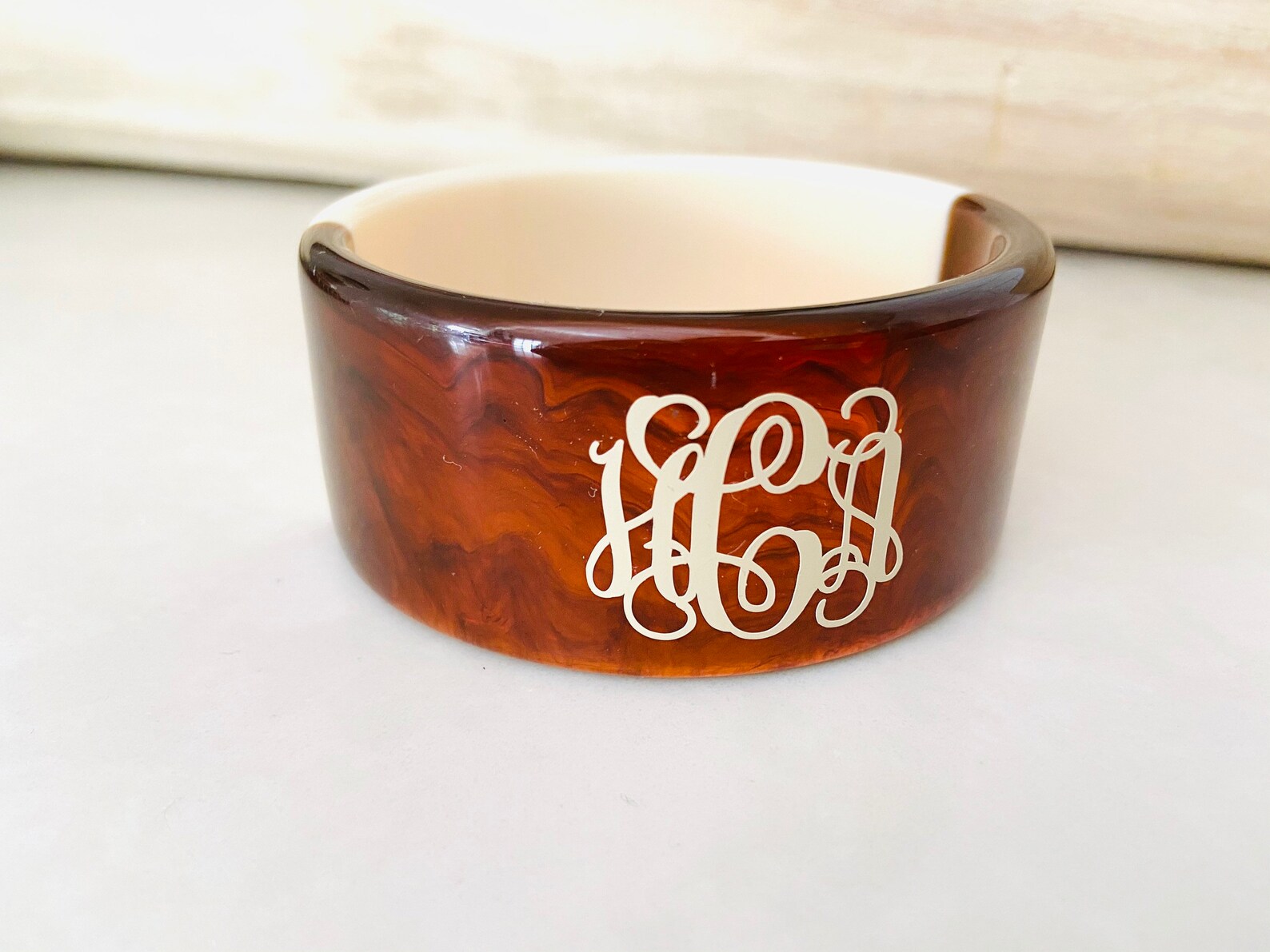 Faux Tortoise Shell Bracelet - Etsy