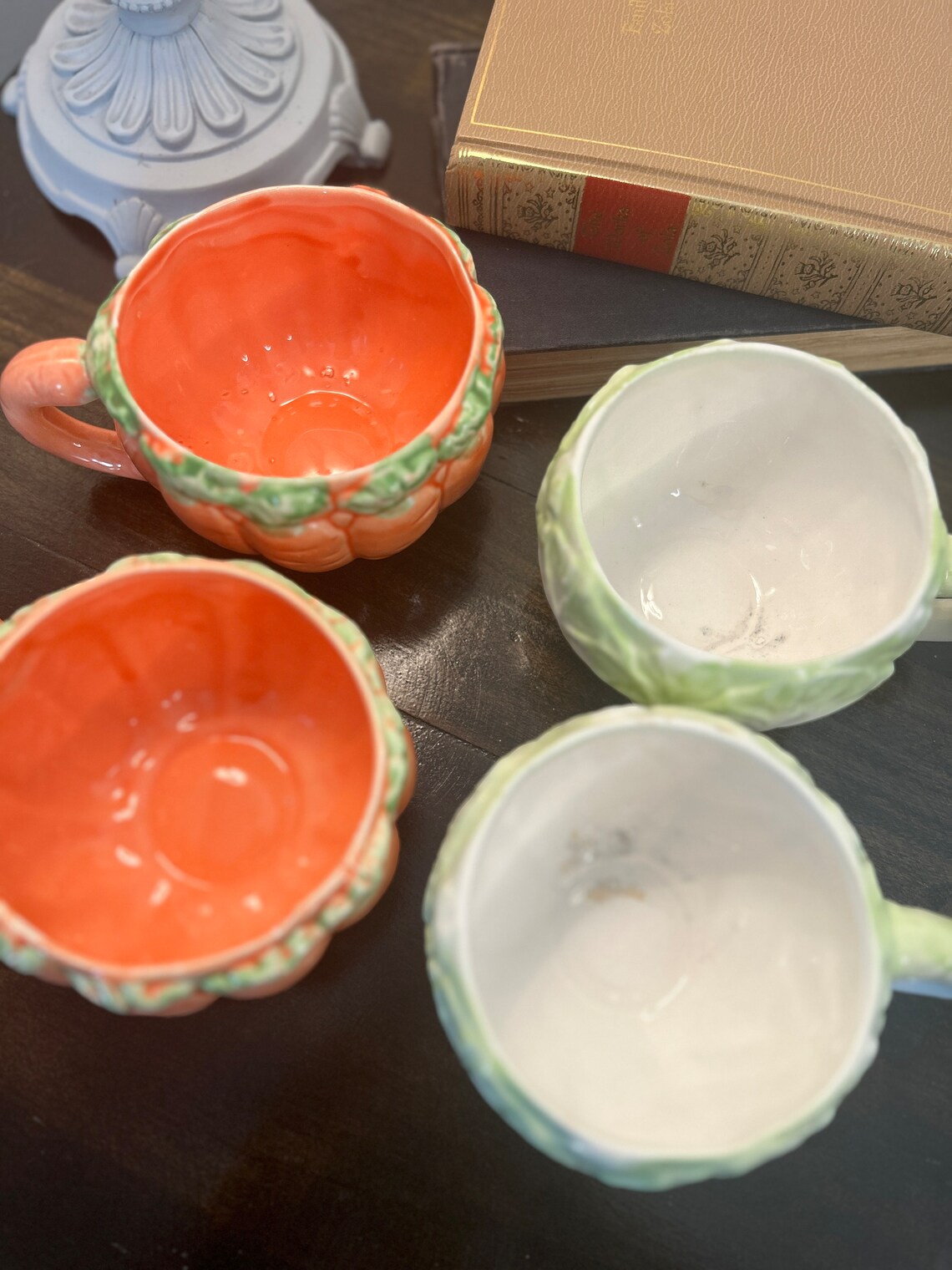 Vintage Vegetable Soup Mugs Set of 4 Cottage Style - Etsy