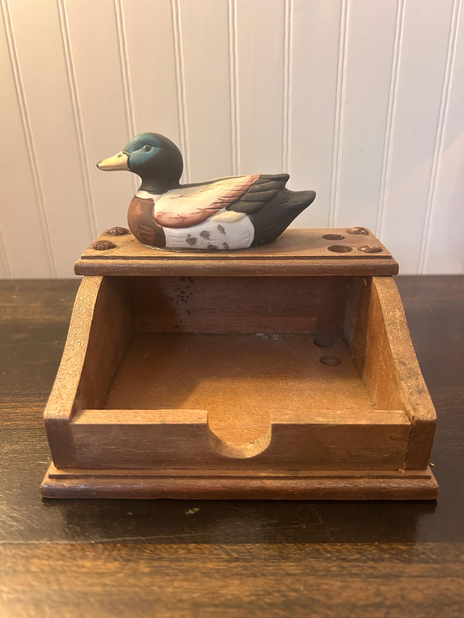 Vintage Duck Pen Holder/desk Organizer - Etsy