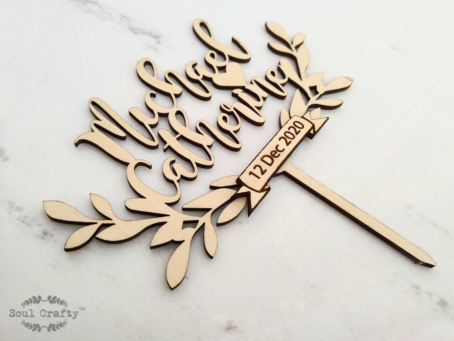 Personalized Name Wreath Cake Topper Cake Topper Names - Etsy