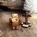 Tin Robot Wooden Cufflinks, Retro Toys Robot Cuff Links, Gift for ...
