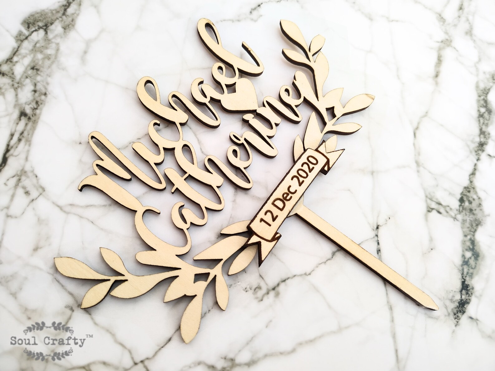 Personalized Name Wreath Cake Topper Cake Topper Names - Etsy