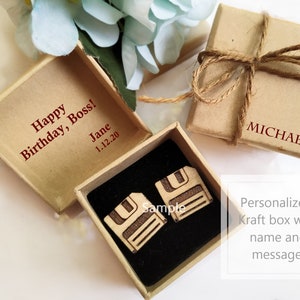 Tin Robot Wooden Cufflinks, Retro Toys Robot Cuff Links, Gift for ...