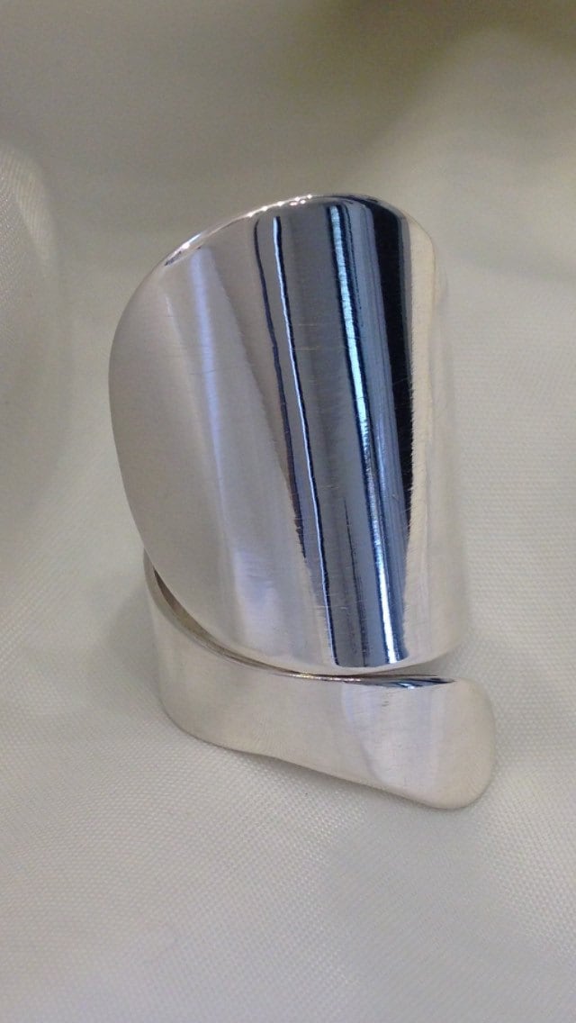 Sterling Silver Contemporary Statement Ring Valentine - Etsy