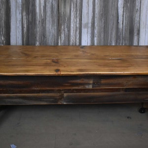 Trough Table With Storage, Made of Reclaimed Barn Wood, Made to Order ...