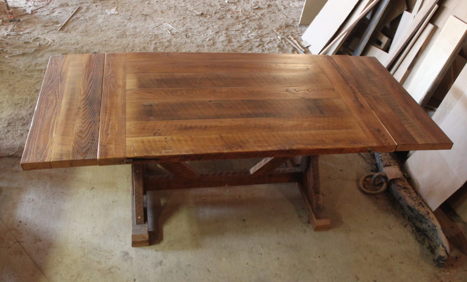 Farmhouse Table Made of Reclaimed White Oak Made to Order - Etsy