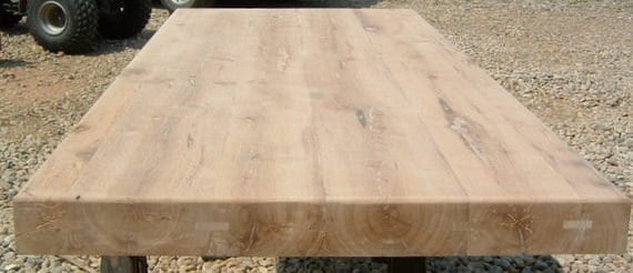 Oak Butcher Block Countertop or Tabletop Made to Order From Reclaimed ...