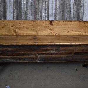 Trough Table With Storage, Made of Reclaimed Barn Wood, Made to Order ...