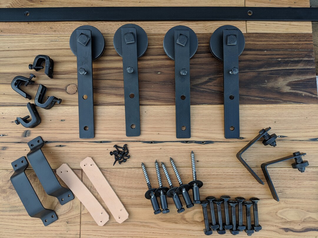Double Door Standard Hardware Package for Pair of Sliding Barn Doors - Etsy