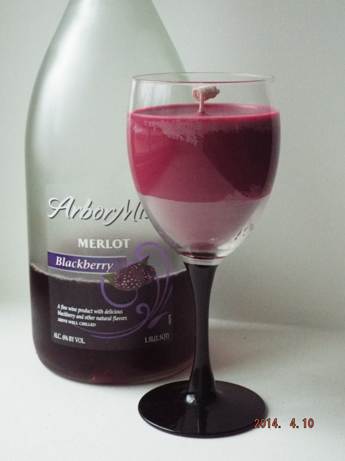 Merlot Wine Glass Candle - Etsy