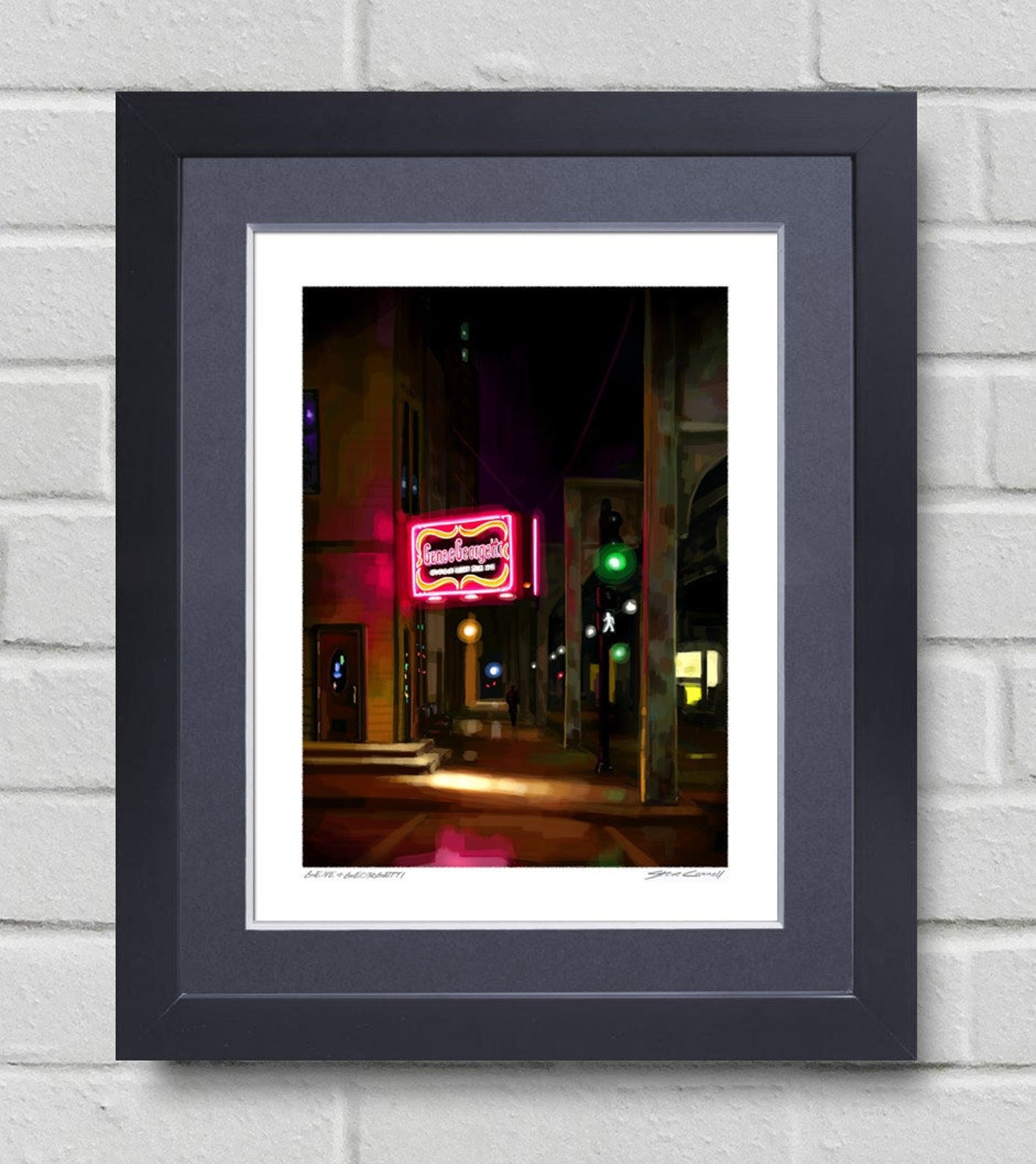 Chicago Art - Gene & Georgetti - Painting of a Beloved Chicago ...