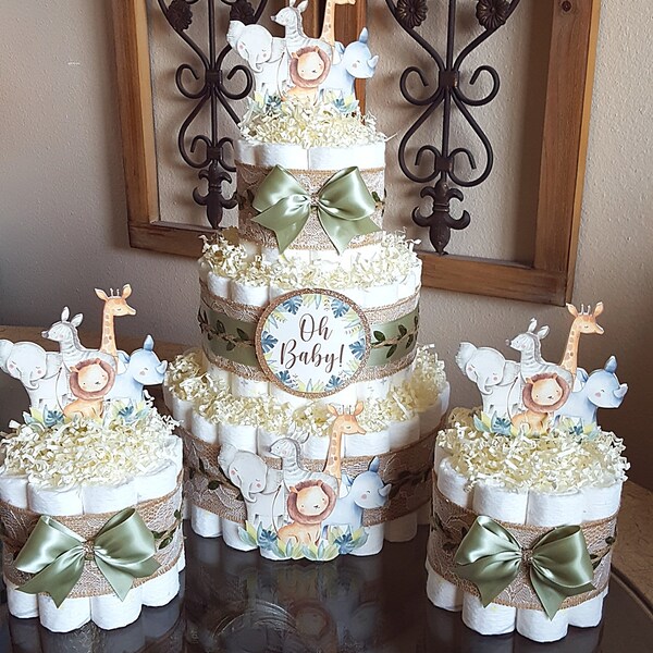 Animal Diaper Cakes - Etsy