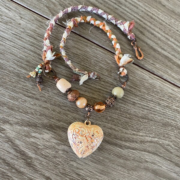 Sari Ribbon Necklace - Etsy