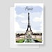 Paris Card, Paris Greeting Card, Paris Notecard, French Card, Paris ...
