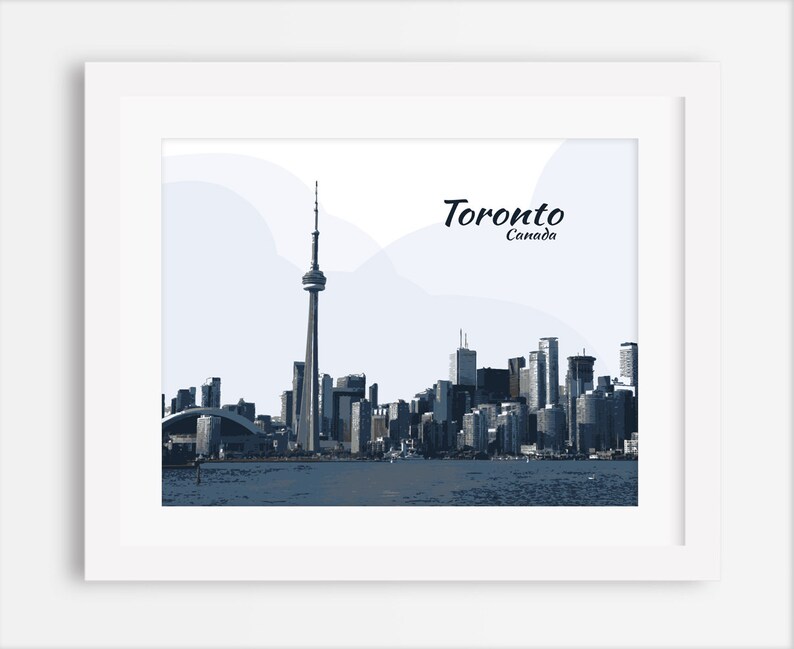 Toronto Canada / Art Print / Toronto Skyline | Etsy