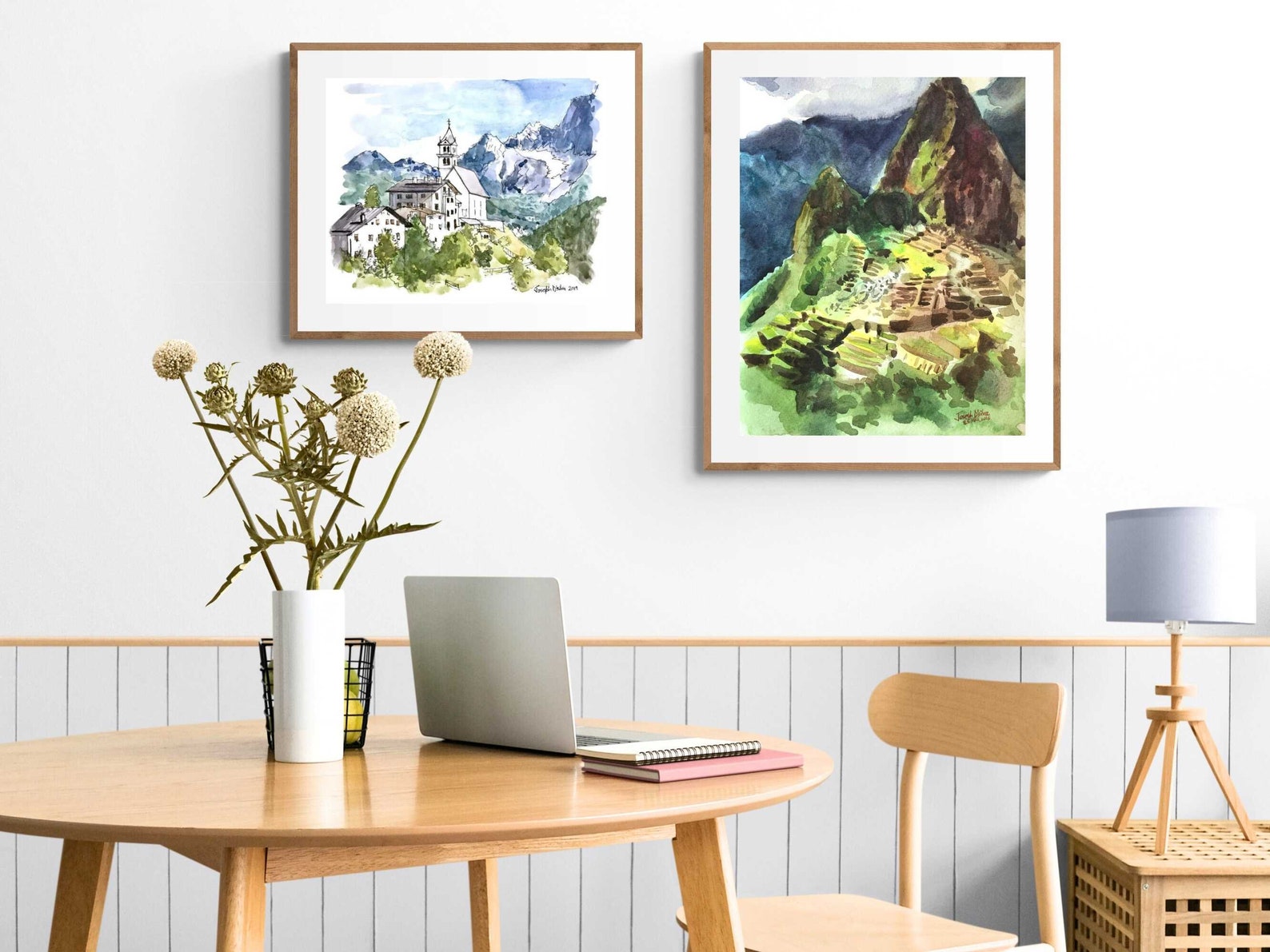 Northern Italy Print, Watercolor Art Print, Italian Alps Art, Italy ...