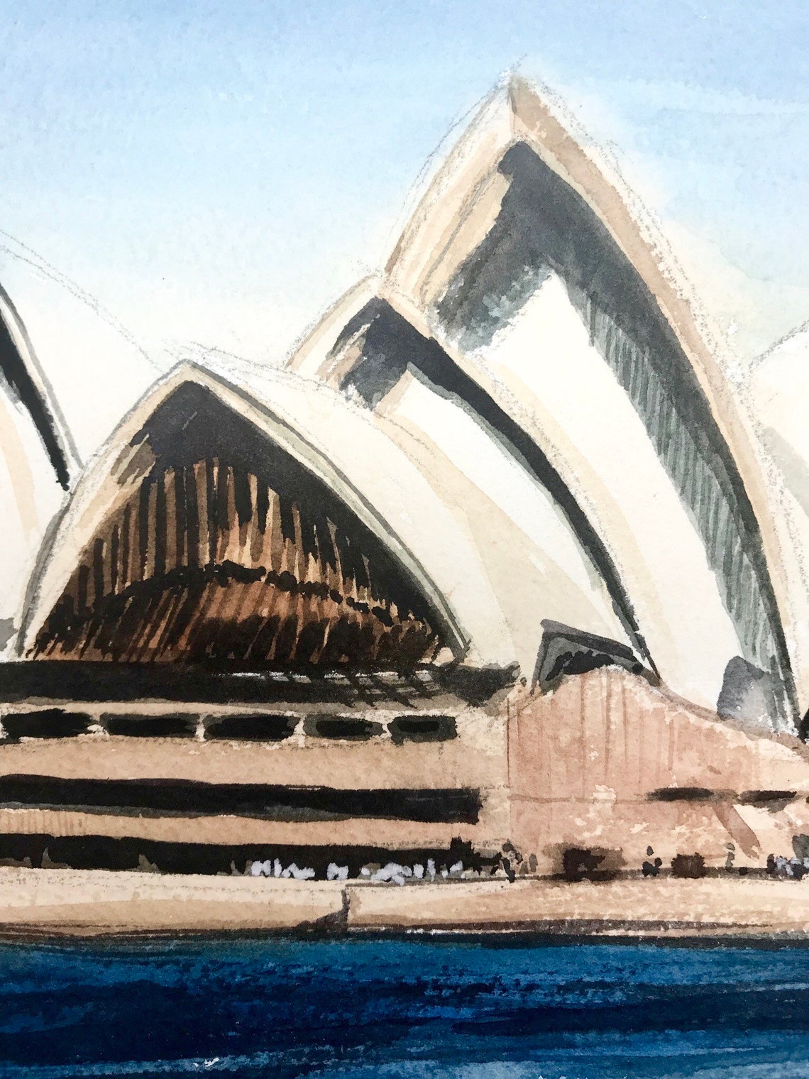 Sydney Opera House / Watercolor Painting / Australian Art - Etsy