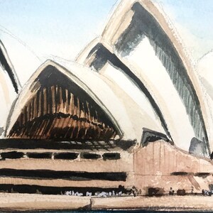 Sydney Opera House / Watercolor Painting / Australian Art - Etsy
