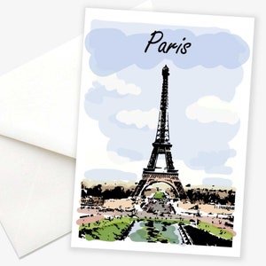 Paris Card, Paris Greeting Card, Paris Notecard, French Card, Paris ...