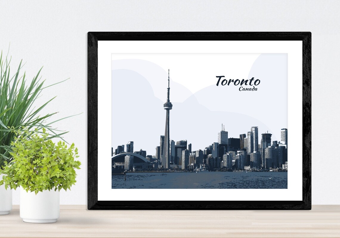 Toronto Canada / Art Print / Toronto Skyline | Etsy