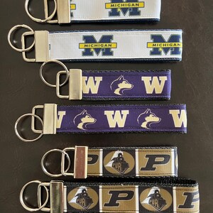 College Ribbon Key Fob (short and Wristlet) - Etsy