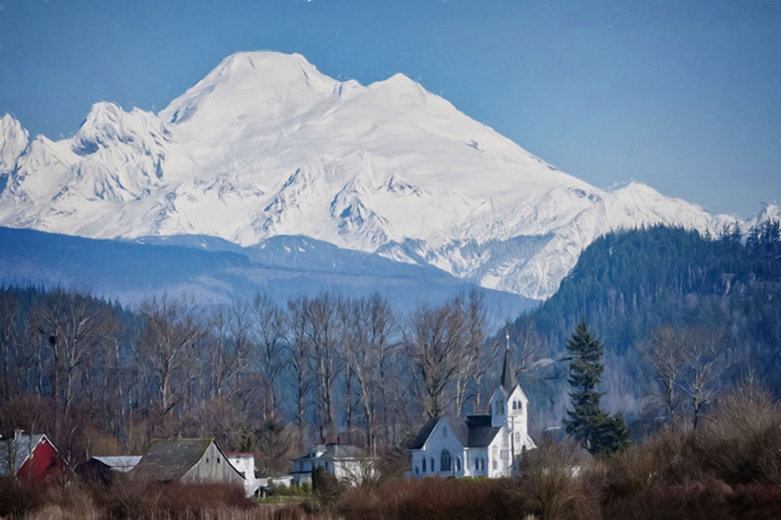 Mount Baker, Landscape Photo, Nature Image, - Etsy