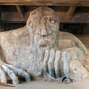 Troll Sculpture Image, Seattle Photo, Bridge Troll Picture - Etsy