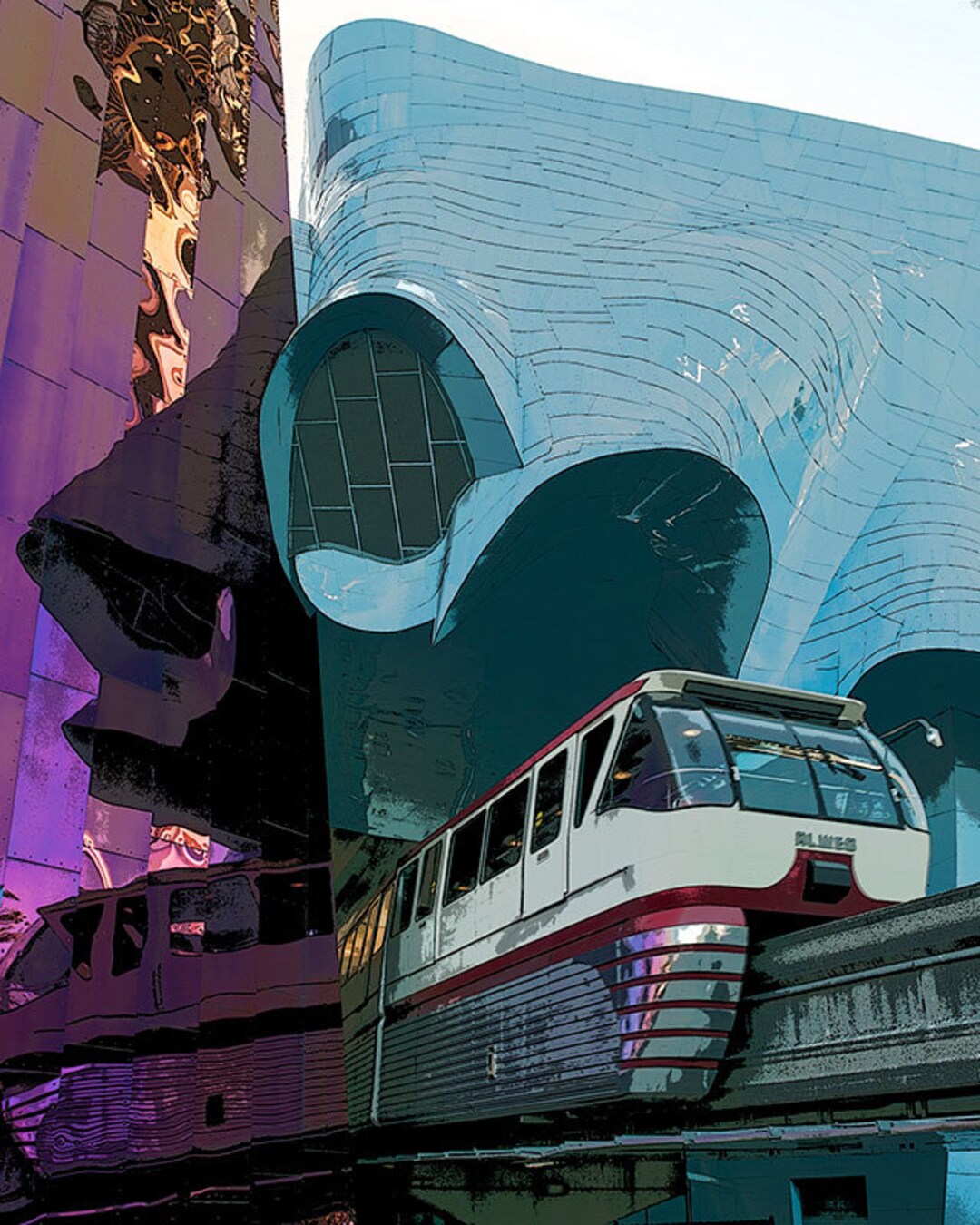 Seattle Monorail Image, Seattle Center, Experience Music Project Tunnel ...