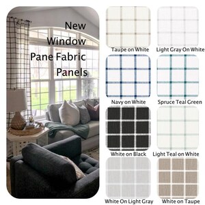 Beautiful Window Pane Plaid Cafe Curtain for Your Kitchen , Bathroom ...