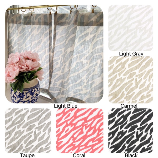 Zebra Curtains - Etsy