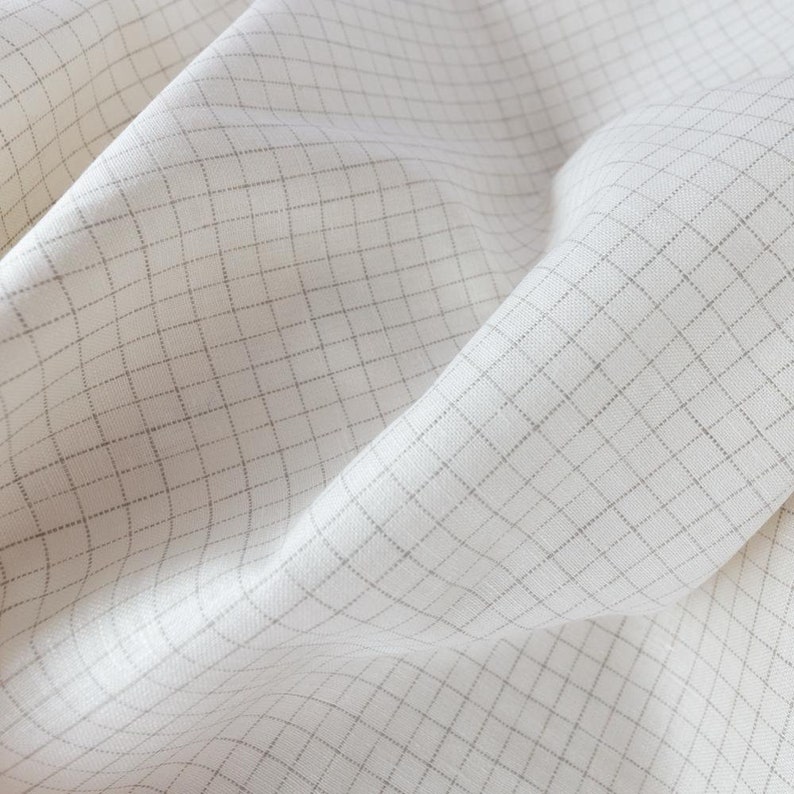 Linen Window Pane Plaid Cafe Curtains Linen Curtains Window - Etsy