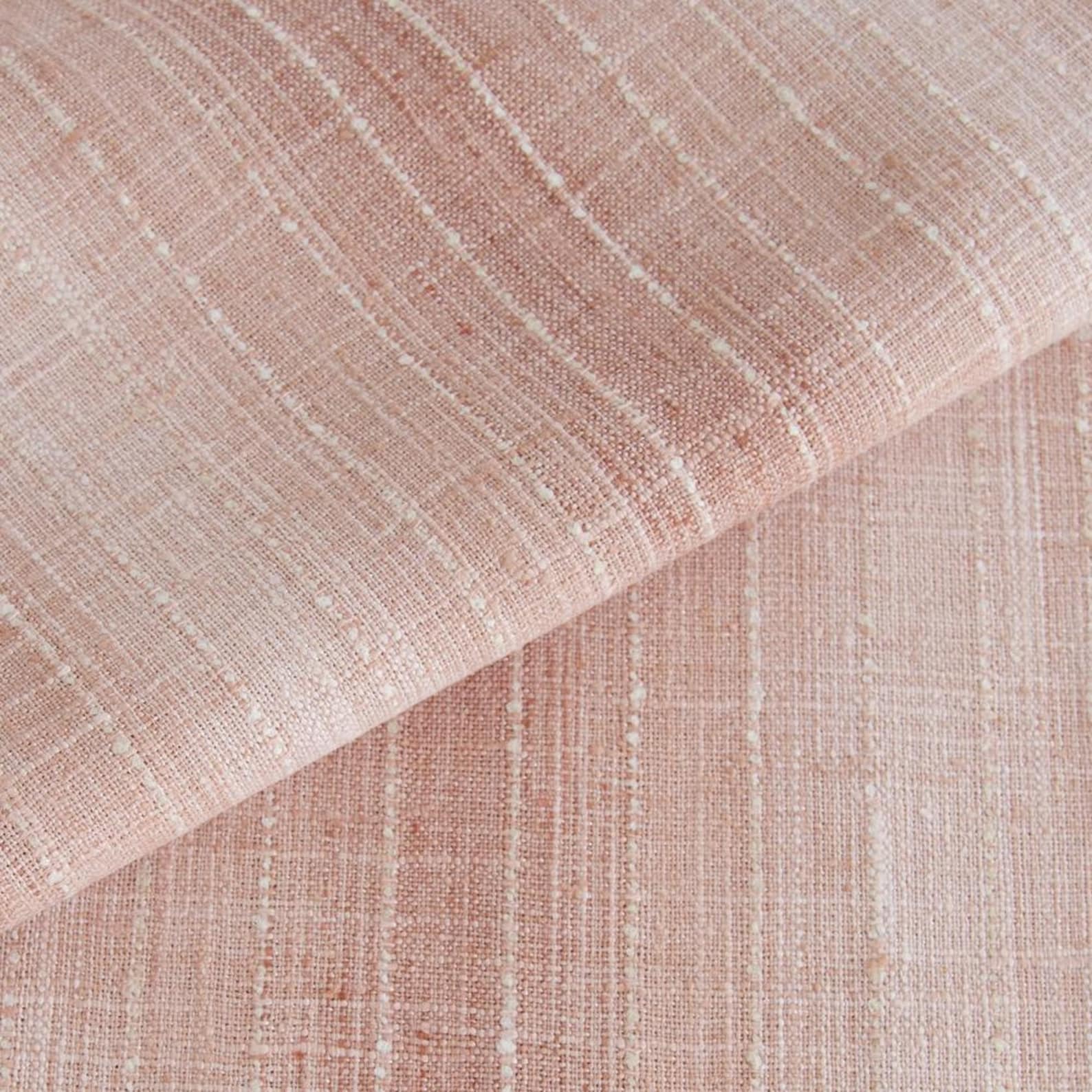 Luxury Linen Blush Pink Drapes Vertical Stripe Curtains | Etsy