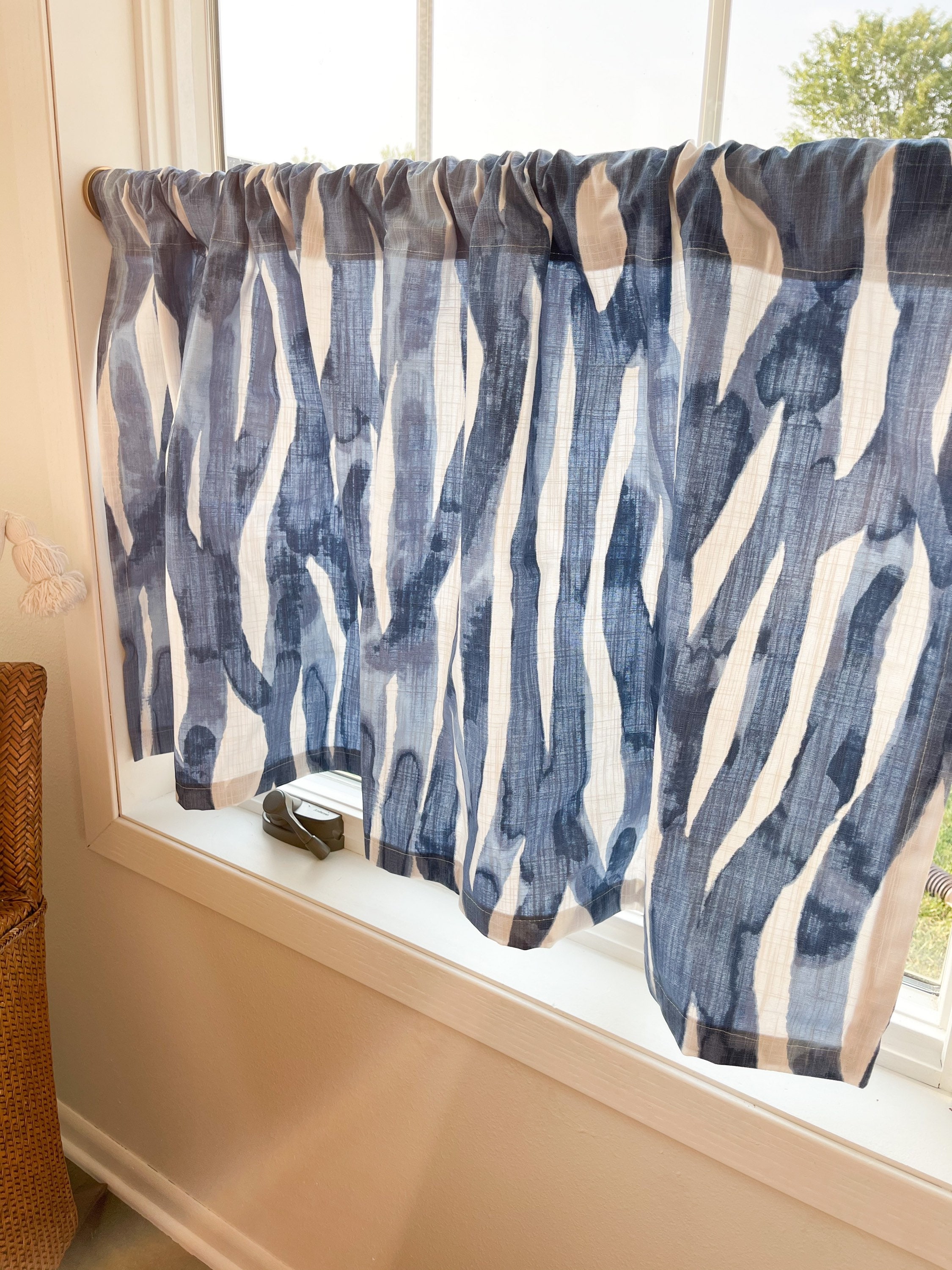 Abstract Art LOOK Texture Cafe Curtains Tier Curtains | Etsy