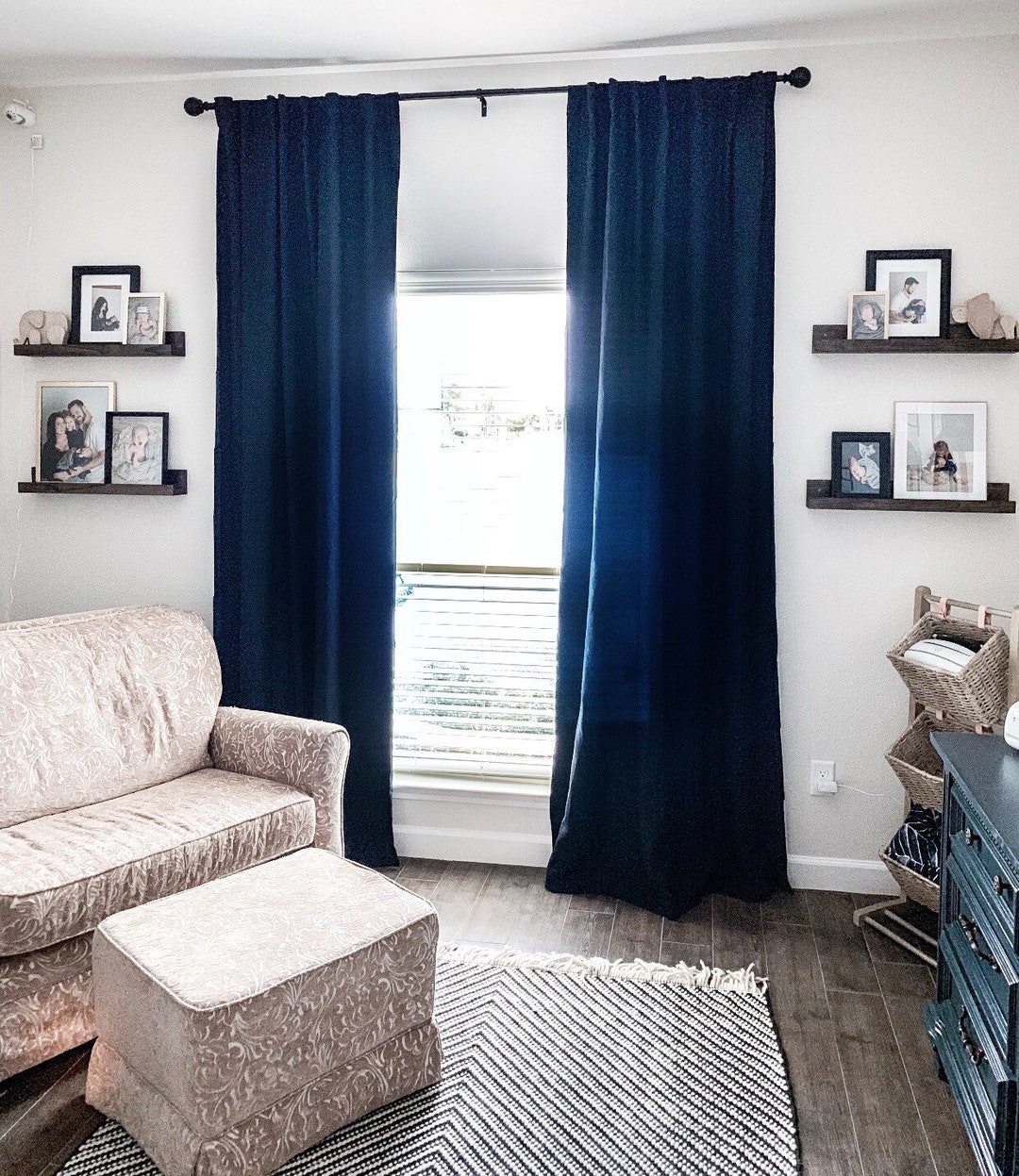 Pair of Belgian Linen Curtains Beautiful For, Bedrooms, Living Rooms ...