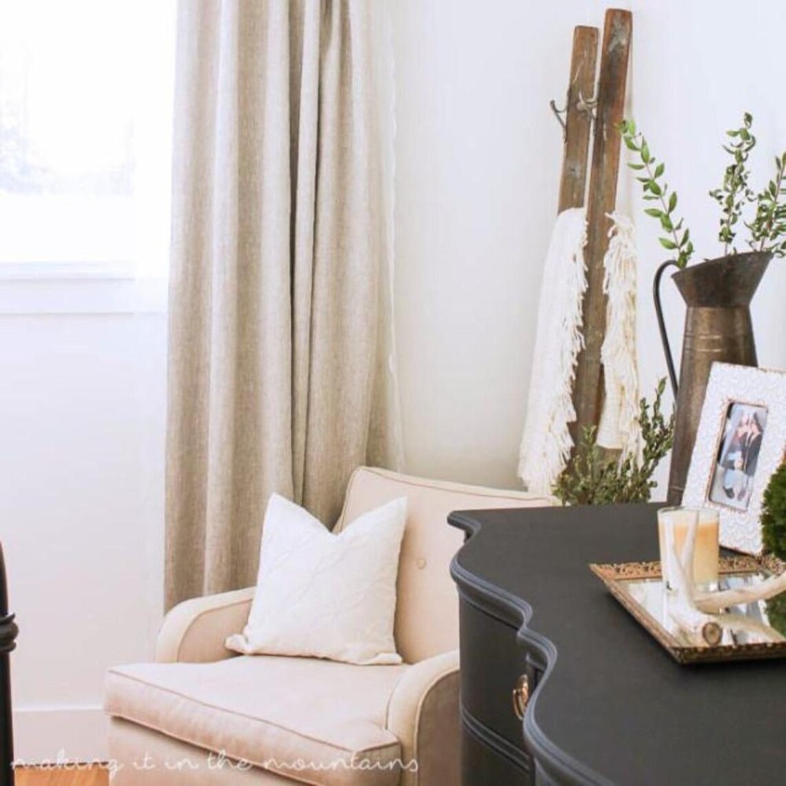 Tuscany Linen in the Best-selling Slub Oatmeal Natural Flax Color ...