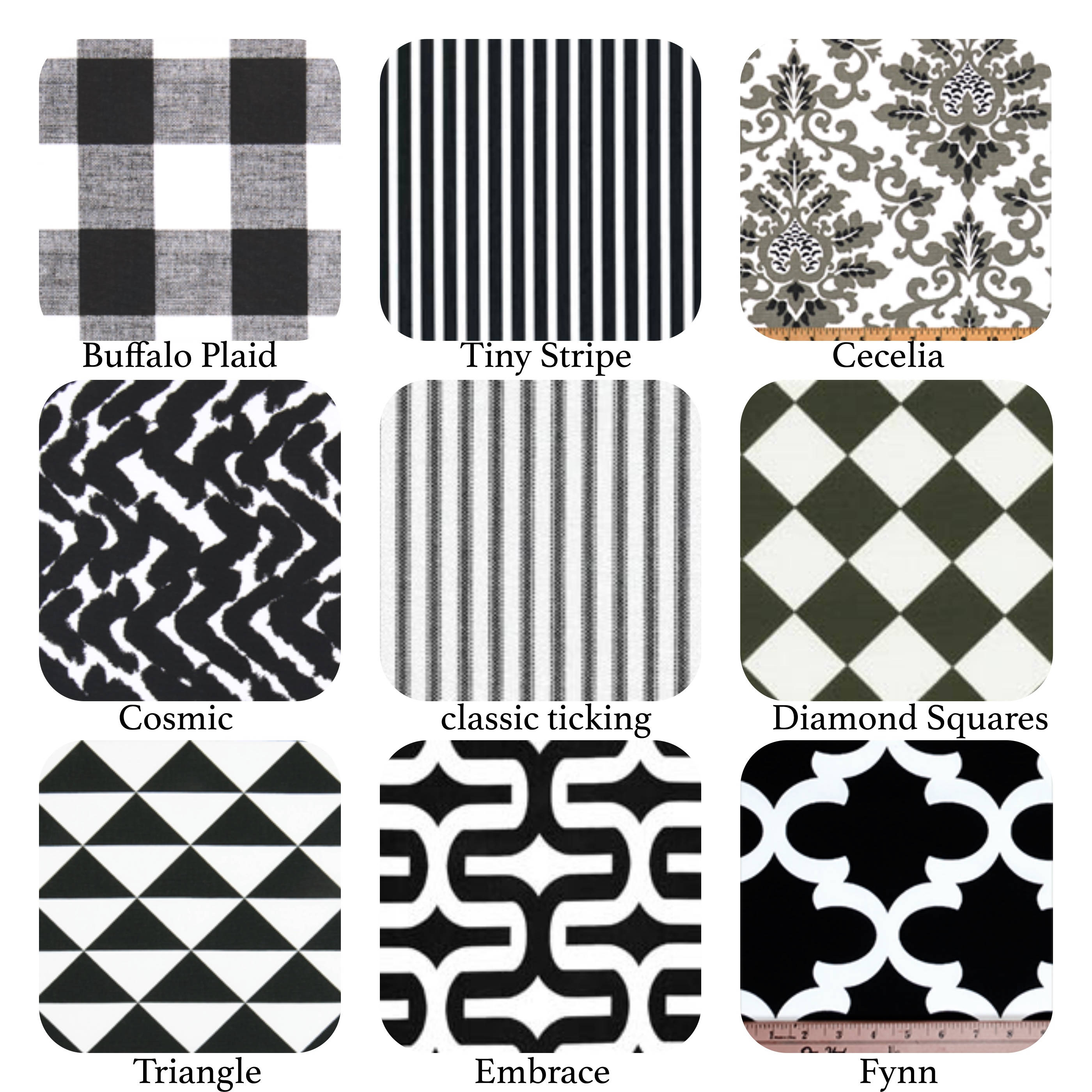 Black Designer Fabric Valance 36 Patterns to Choose From | Etsy