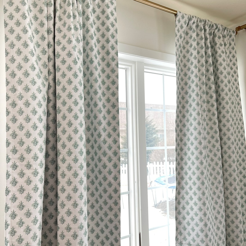 Block Print Curtains - Etsy