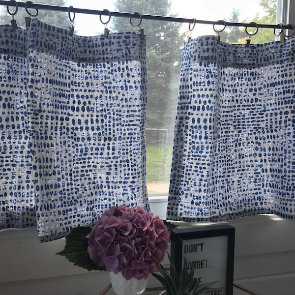 Indigo Curtains - Etsy