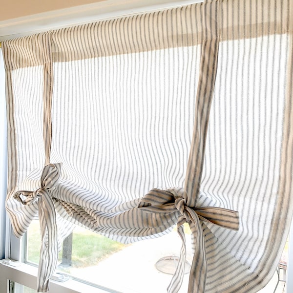 Tie up Curtain - Etsy