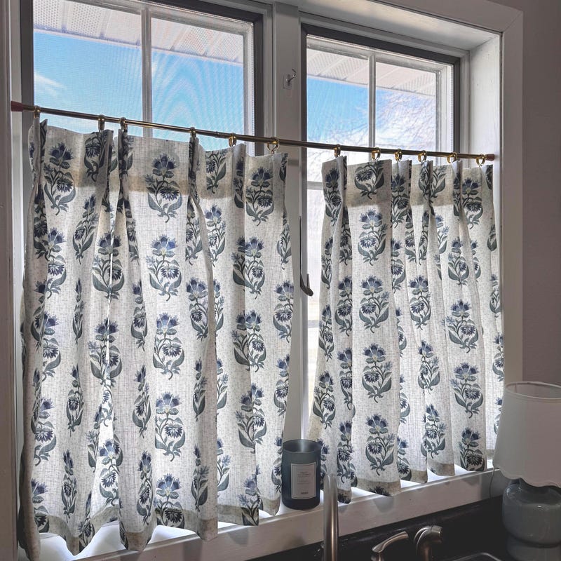 Block Print Curtains - Etsy