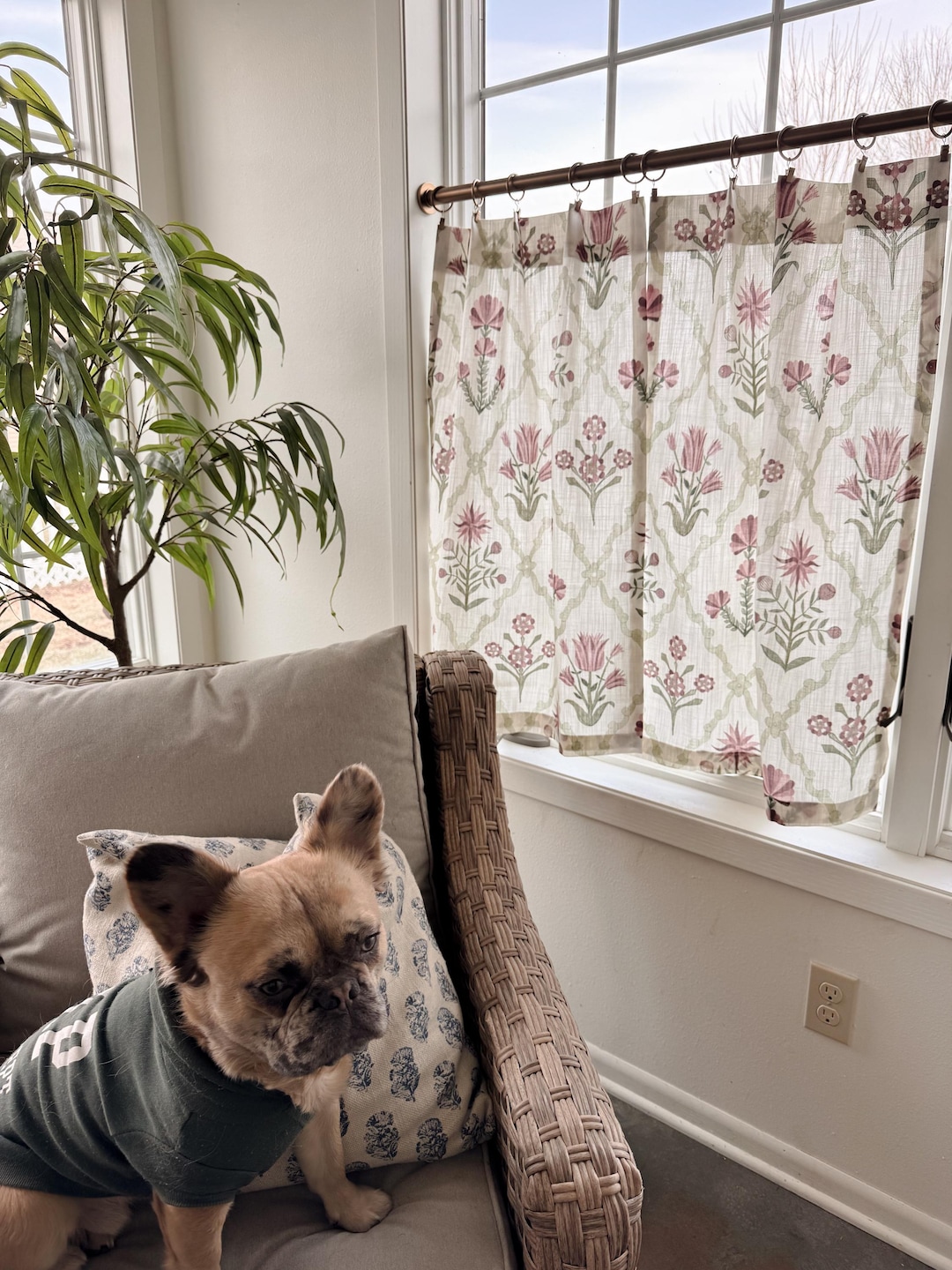 Cute Lacefield Arbor Marsala Costa Block Print Cafe Curtains Perfect ...