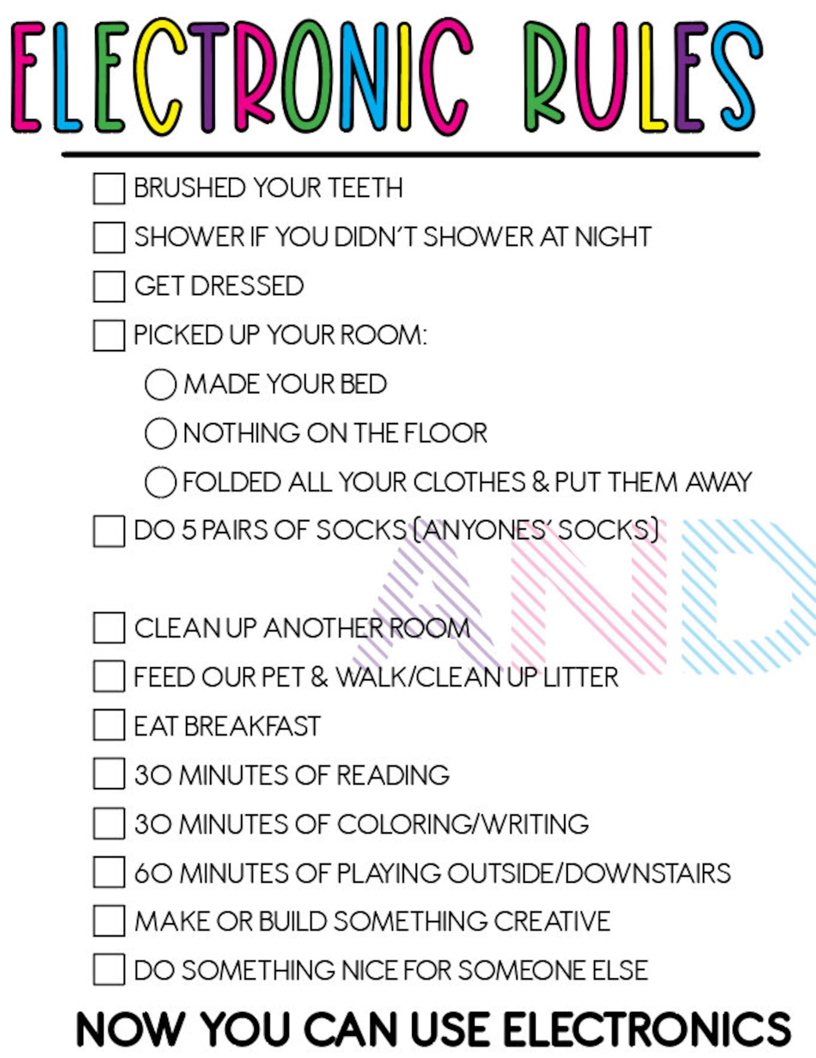 Electronic Rule (for Kids) - Etsy