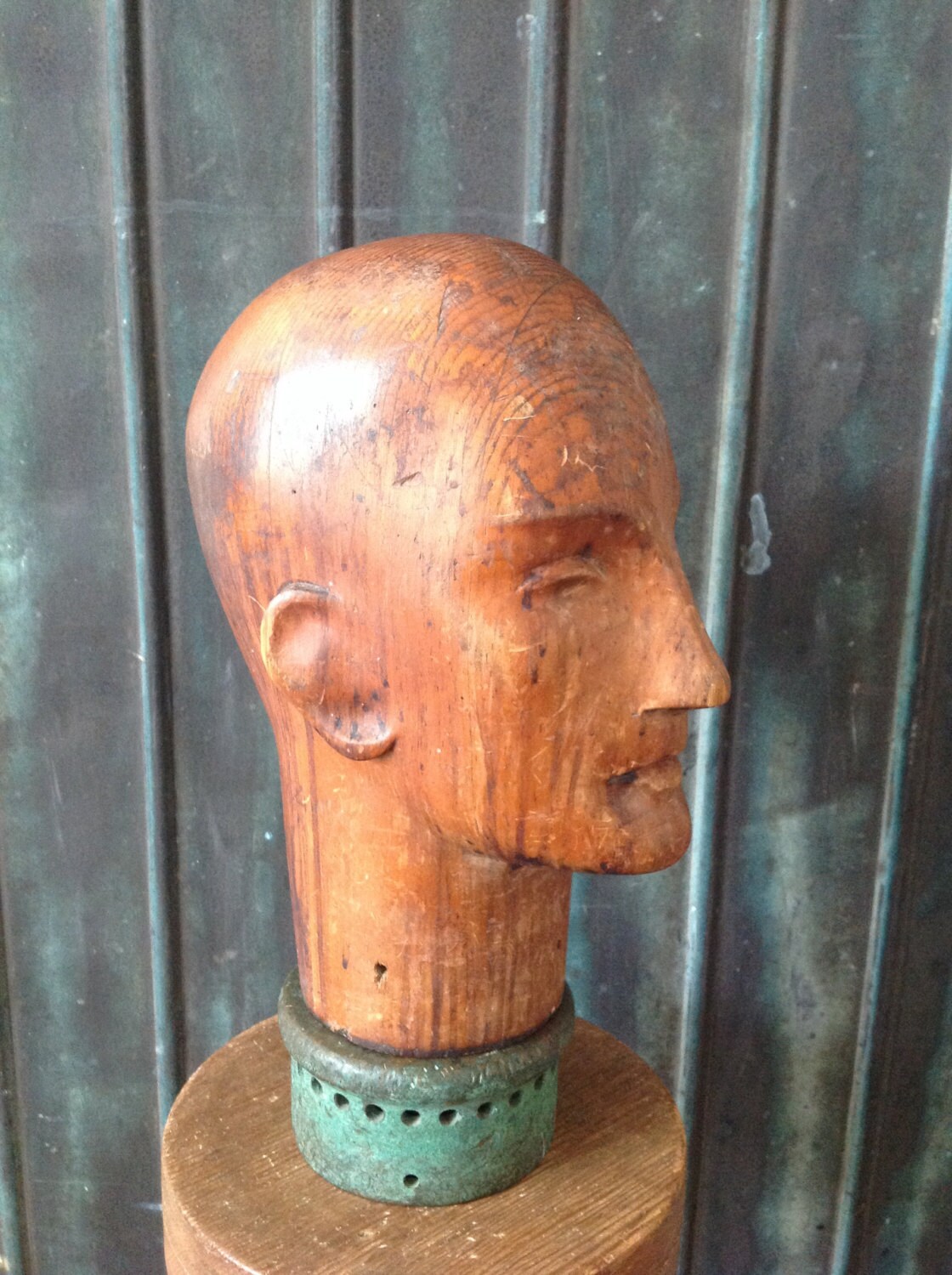 Art Deco Period Carved Wood Head Sculpture - Etsy