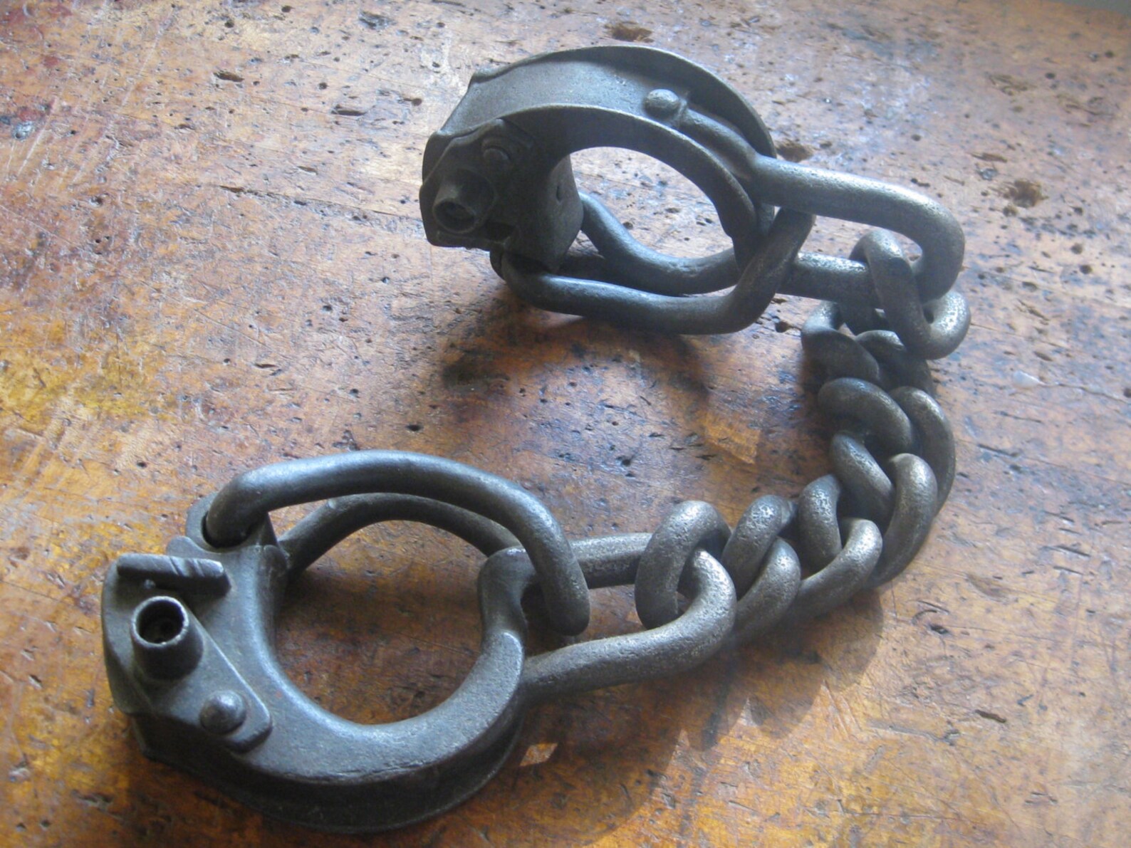 Authentic Geniune Hand Forged Blacksmith Steel Shackles,c.1800’s - Etsy