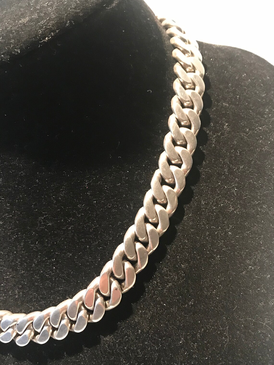 Vintage Sterling Silver Chain Necklace | Etsy