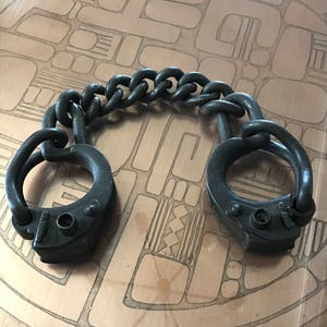 Authentic Geniune Hand Forged Blacksmith Steel Shackles,c.1800’s - Etsy