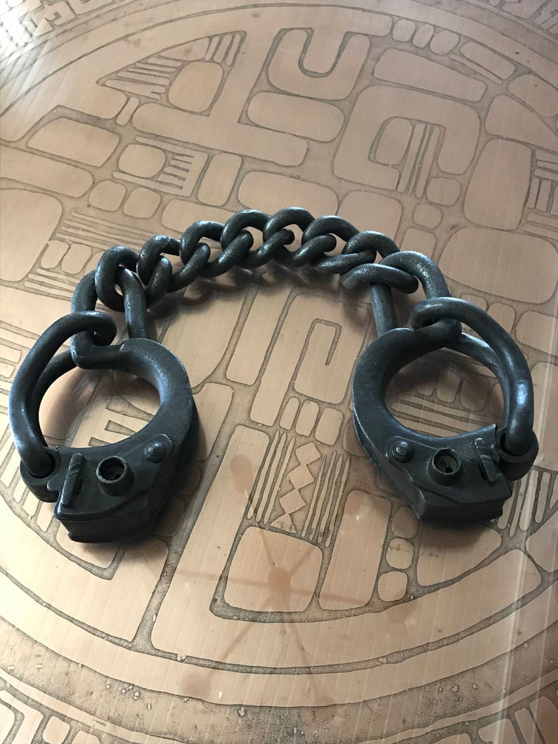 Authentic Geniune Hand Forged Blacksmith Steel Shackles,c.1800’s - Etsy