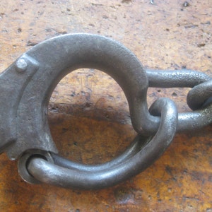 Authentic Geniune Hand Forged Blacksmith Steel Shackles,c.1800’s - Etsy